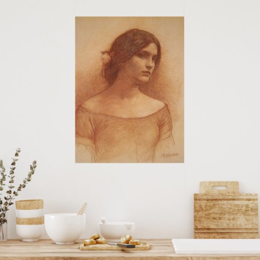 Study for The Lady Clare Poster | Zazzle