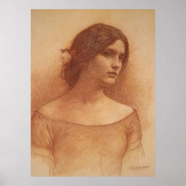 Study for The Lady Clare Poster | Zazzle