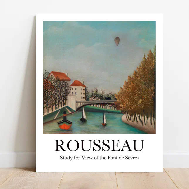 Study for View of the Pont de Sèvres by Rousseau Poster | Zazzle