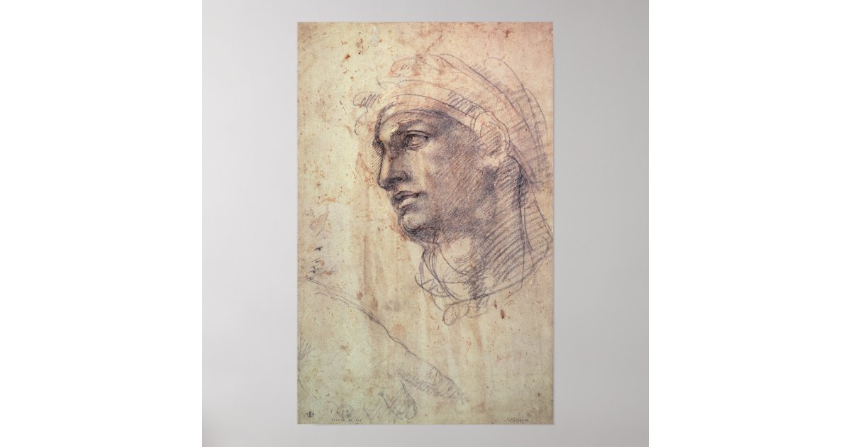 Study of a Head Poster | Zazzle