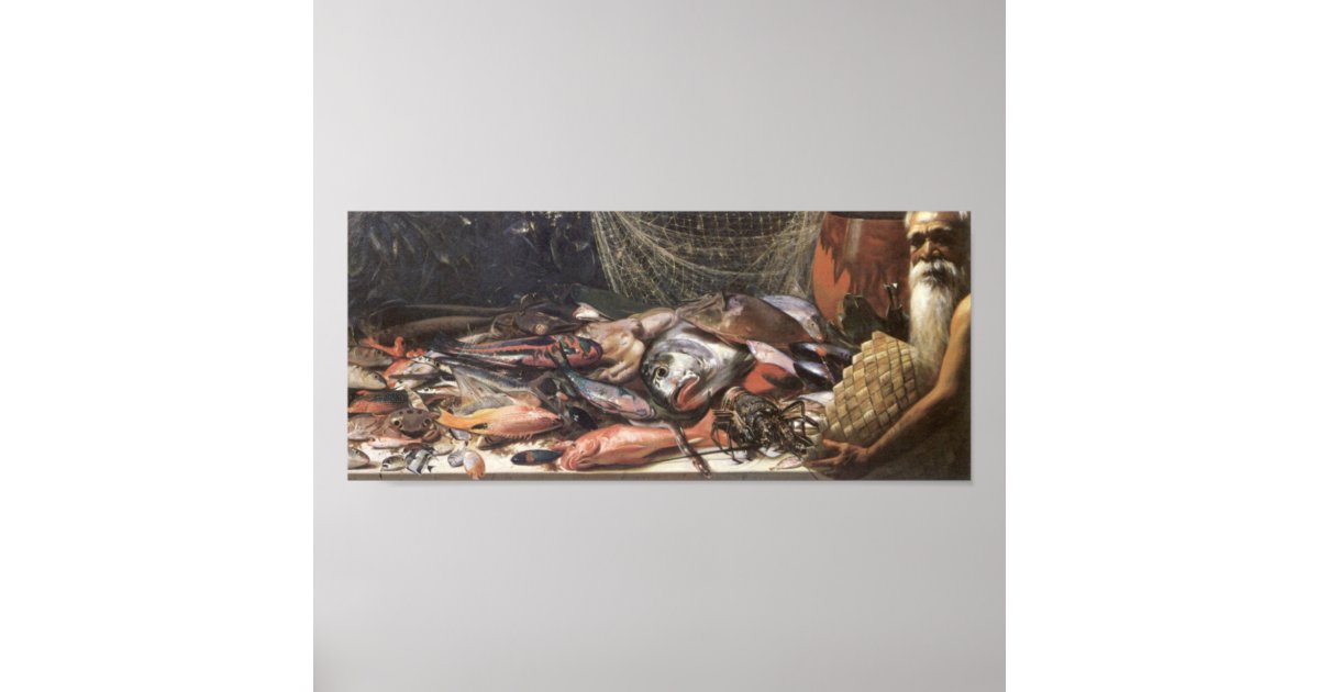 'Study of Hawaiian Fish' - Hubert Vos Poster | Zazzle