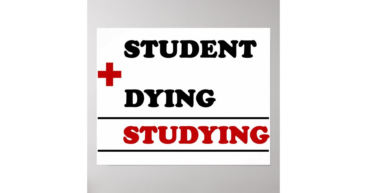 Studying Full Poster | Zazzle