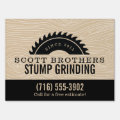 Stump Grinding or Tree Care Marketing Yard Sign | Zazzle