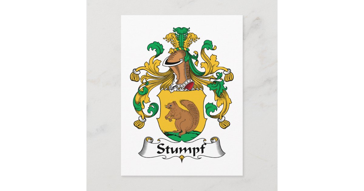 Stumpf Family Crest Postcard | Zazzle