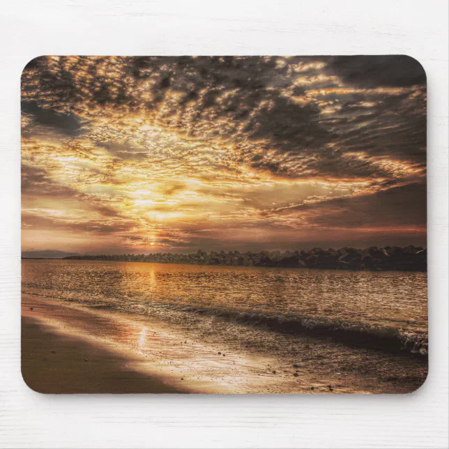 Stunning Beach Sunrise Mouse Pad | Zazzle