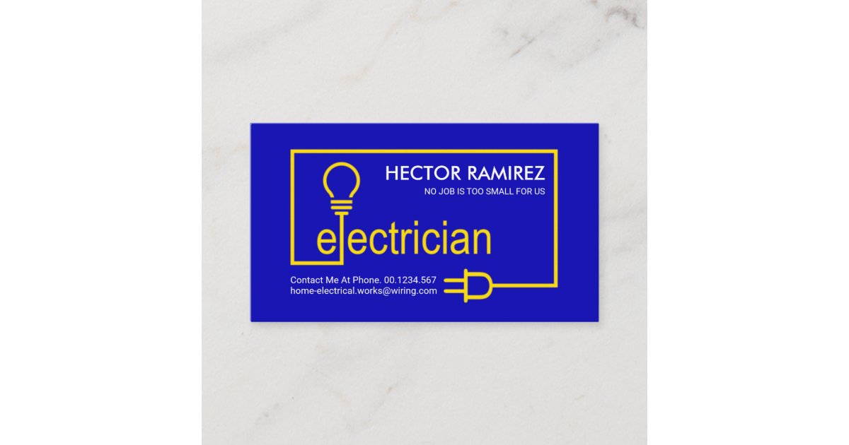 Stunning Bright Electric Circuit Wiring Business Card | Zazzle