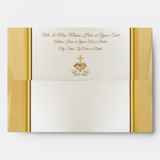 Stunning Christian White and Gold Envelopes | Zazzle.com