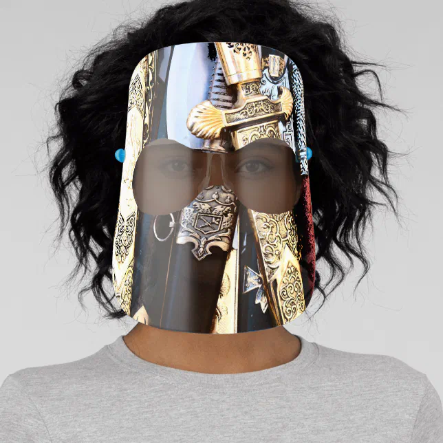 Stunning Cold Steel Arms Face Shield | Zazzle