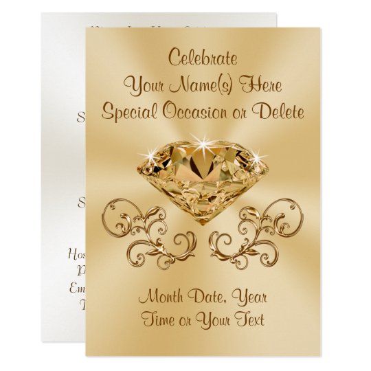 Stunning Diamond Invitations PERSONALIZED | Zazzle.com
