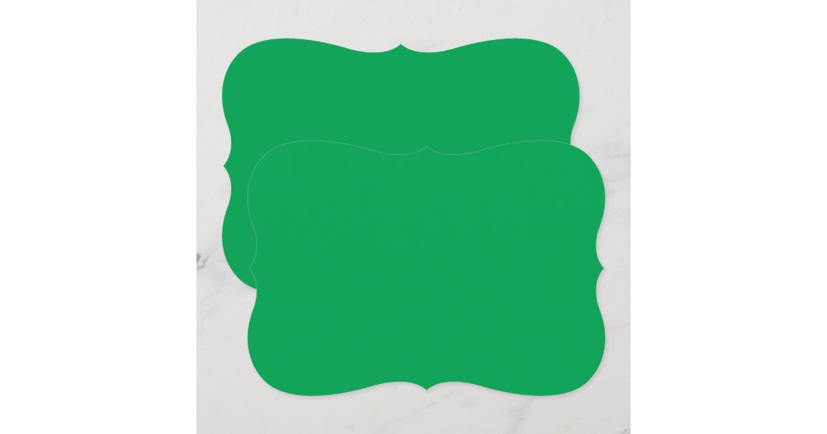 Stunning Green Background with White Border Design Note Card | Zazzle