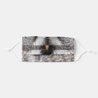 Stunning Owl's Beak Animal Face Adult Cloth Face Mask | Zazzle