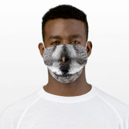 Stunning Owl's Beak Animal Face Adult Cloth Face Mask | Zazzle