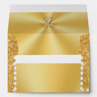 Stunning Personalized, Gold Envelopes, Choose SIZE Envelope | Zazzle