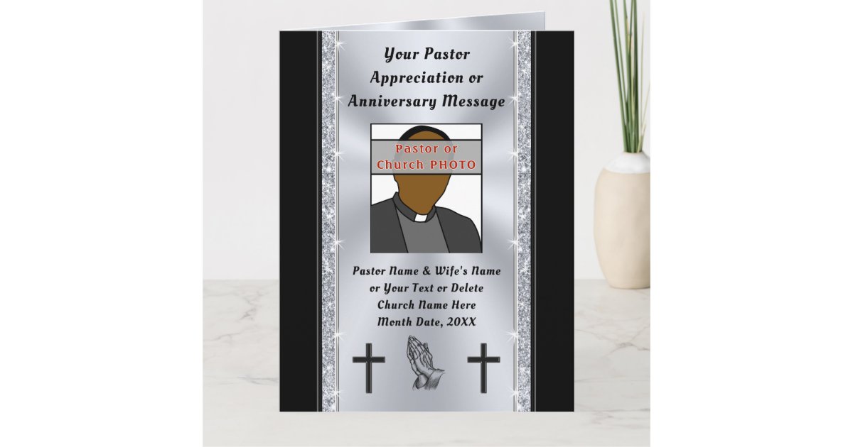 Stunning Personalized Pastor Appreciation Cards | Zazzle