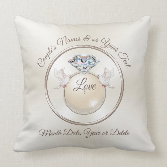 Stunning Personalized Wedding Pillows, Love Throw Pillow | Zazzle.com