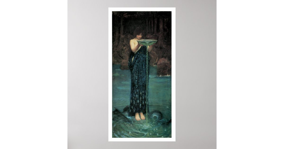 Stunningly Beautiful Victorian Art Mermaid Print | Zazzle