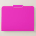 Stunningly Vivacious Pink Color File Folder | Zazzle