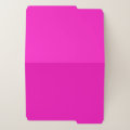 Stunningly Vivacious Pink Color File Folder | Zazzle