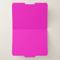 Stunningly Vivacious Pink Color File Folder | Zazzle