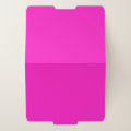 Stunningly Vivacious Pink Color File Folder | Zazzle