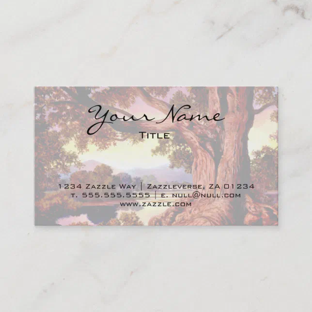 Sturdy Oak Business Card | Zazzle