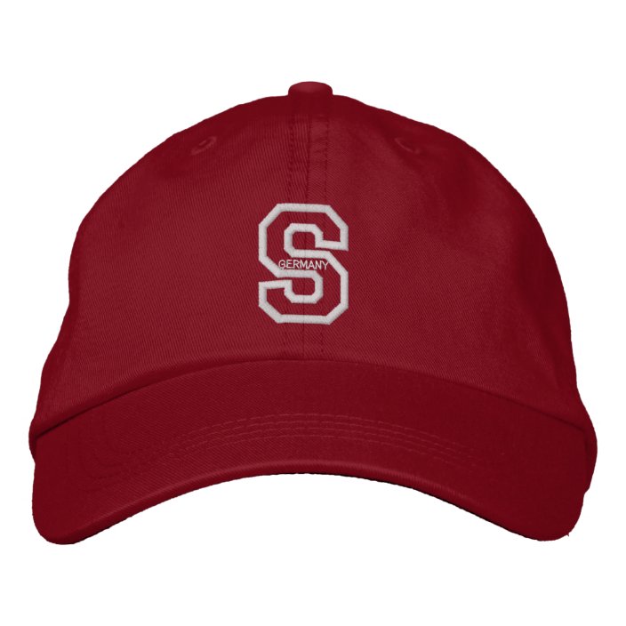 Stuttgart American High School Letter Hat (red) | Zazzle.com
