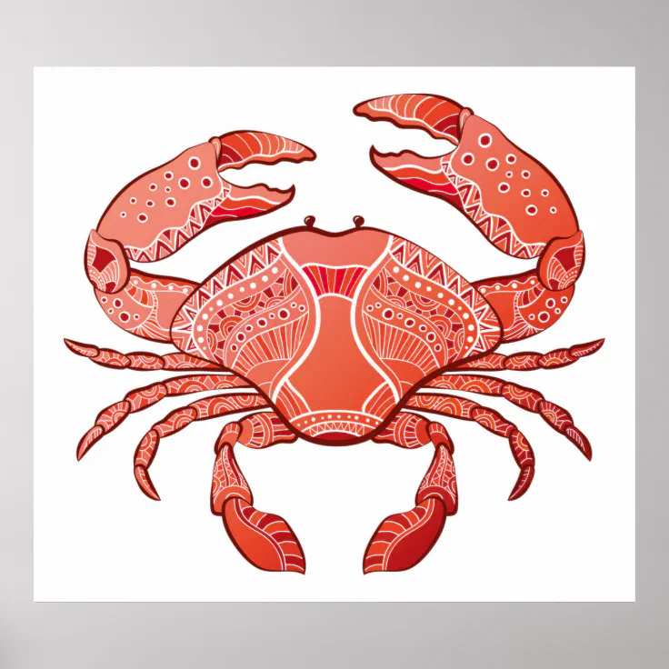 Style Crab Poster | Zazzle