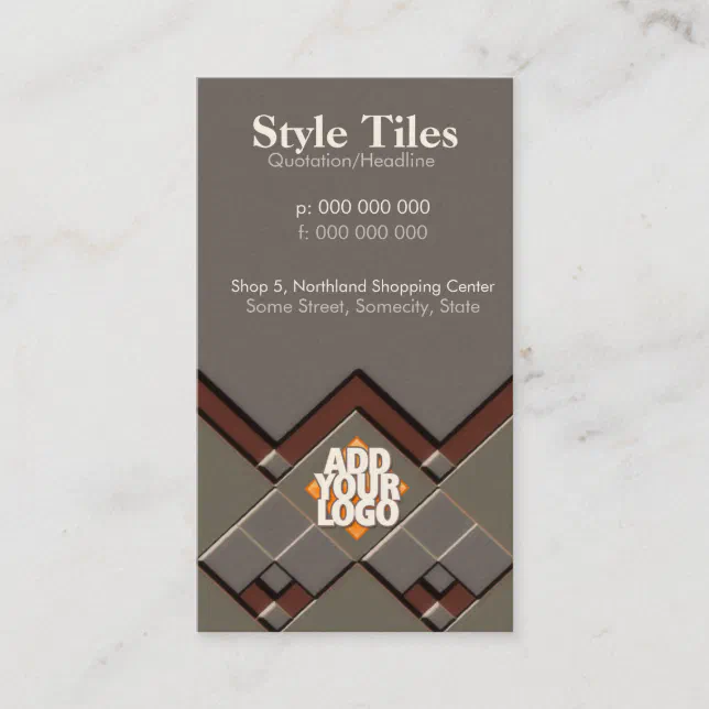 Style Tiles Business Card | Zazzle