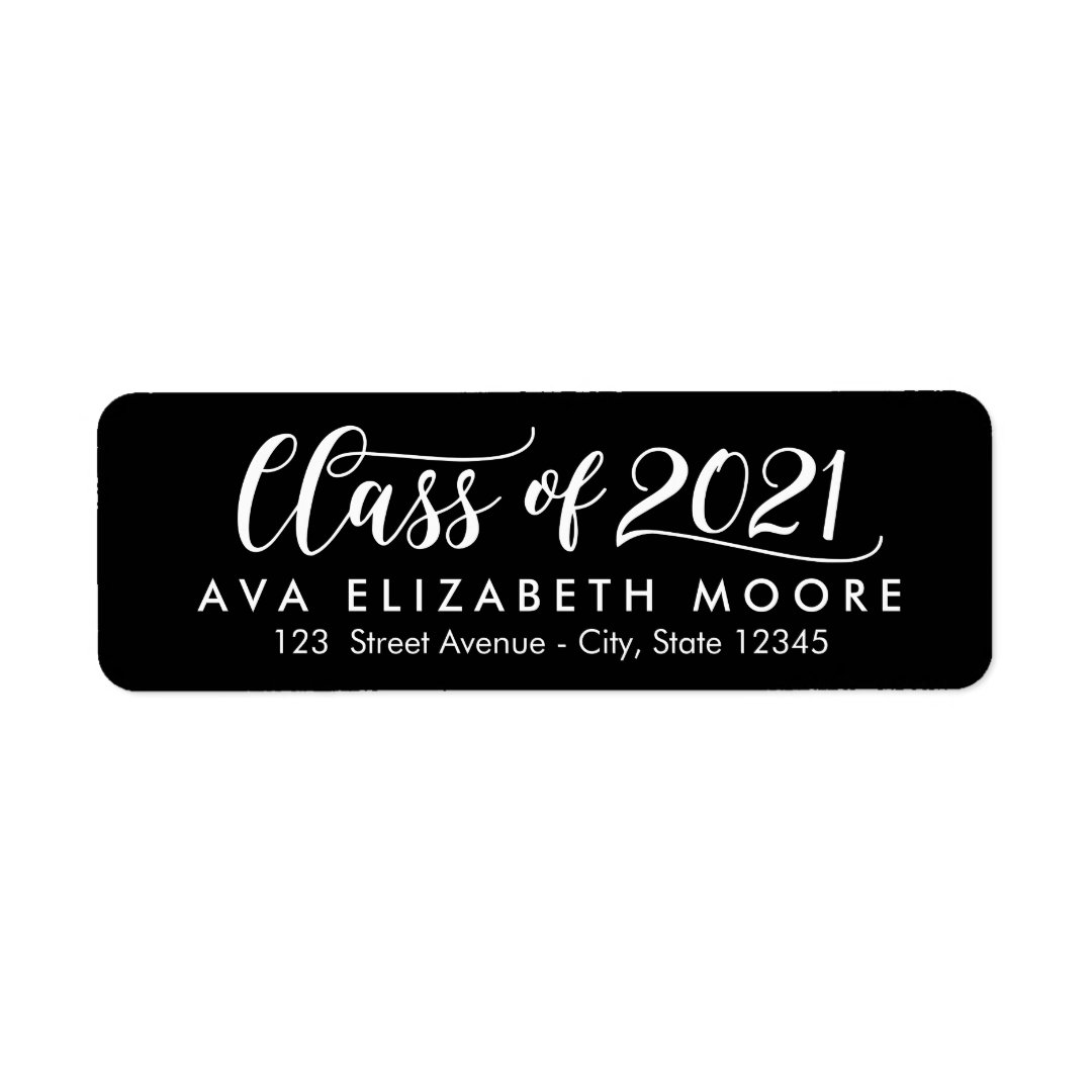 Styled Class EDITABLE COLOR Graduation Label | Zazzle