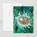 Styling Sloth Postcard | Zazzle