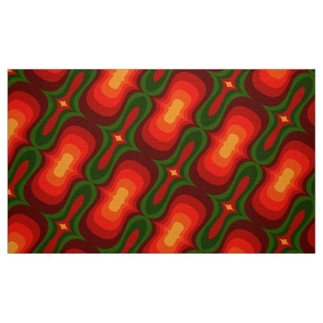 stylish 70s retro mod fabric | Zazzle