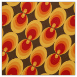 Stylish 50s 60s 70s retro mod pattern fabric | Zazzle