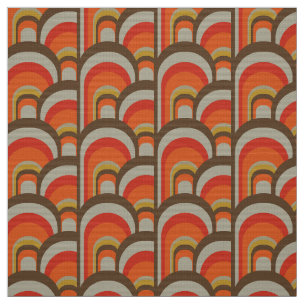 stylish 70s 60s retro mod fabric | Zazzle