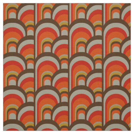 stylish 70s 60s retro mod fabric | Zazzle