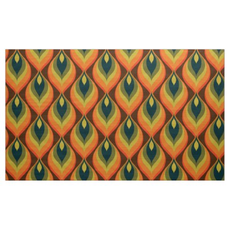 stylish 60s 70s retro mod fabric | Zazzle