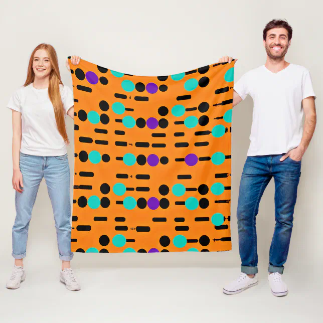 Stylish Abstract Pattern Design Fleece Blanket | Zazzle