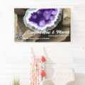 Stylish Amethyst Geode Custom Trade Show Banner | Zazzle