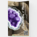 Stylish Amethyst Geode Custom Trade Show Banner | Zazzle