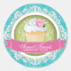 Stylish and Elegant Cupcake Box Stickers | Zazzle