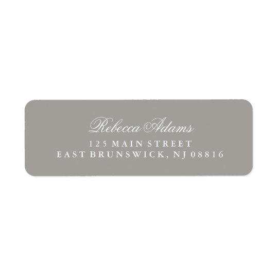 Stylish and Elegant Deep Gray Label | Zazzle.com