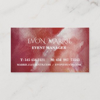 Stylish and Original Event Manager Busines Card | Zazzle