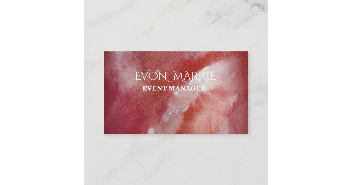 Stylish and Original Event Manager Busines Card | Zazzle
