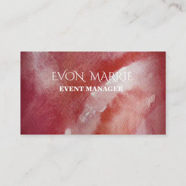 Stylish and Original Event Manager Busines Card | Zazzle