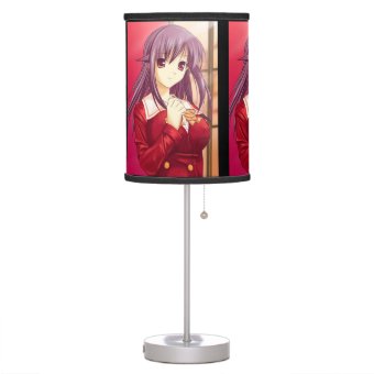 Stylish Anime Girl Table Lamp | Zazzle