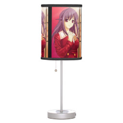 Stylish Anime Girl Table Lamp | Zazzle