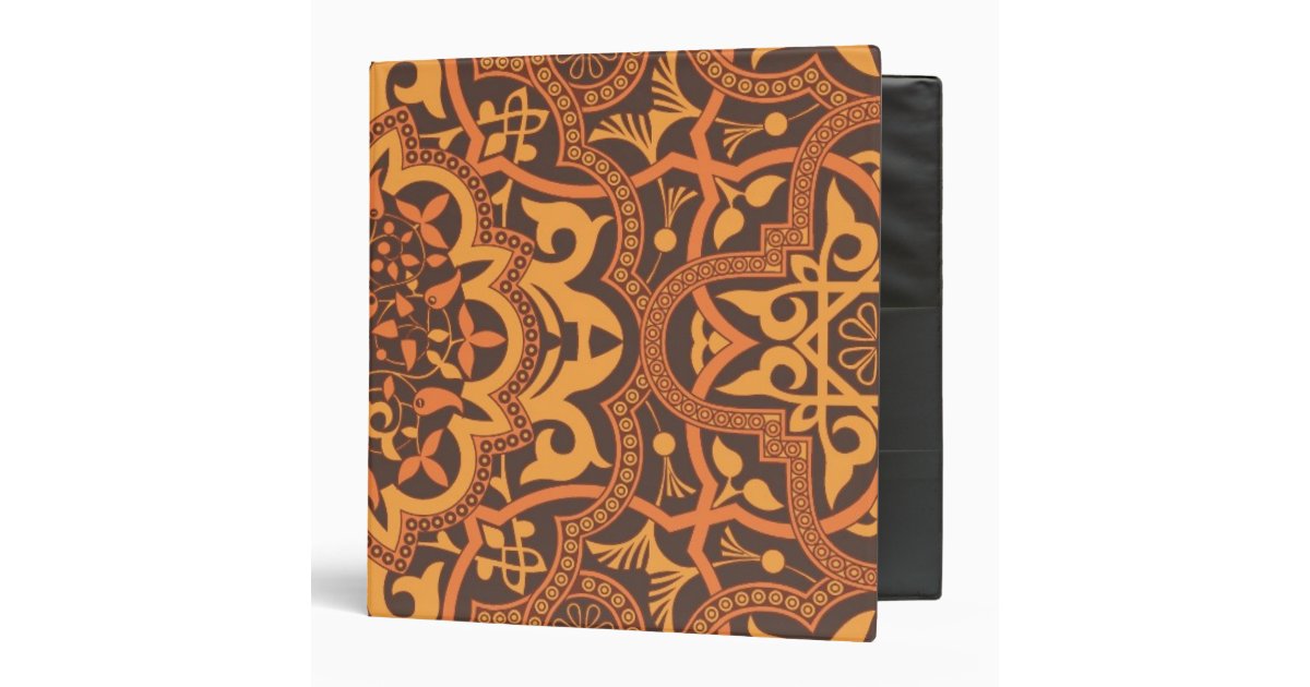 Stylish arabic ornament binder | Zazzle