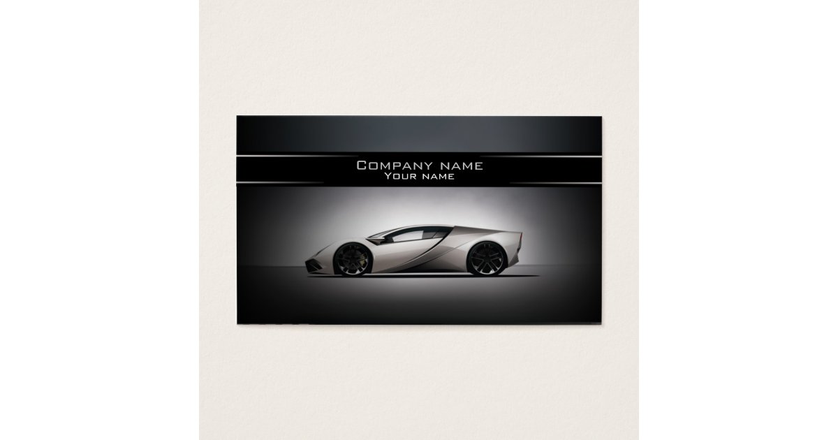 Stylish automotive business card | Zazzle.com