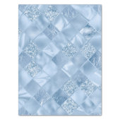 Stylish Baby Blue Glitter and Foil Diamond Tiles Tissue Paper | Zazzle
