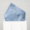 Stylish Baby Blue Glitter and Foil Diamond Tiles Tissue Paper | Zazzle