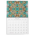Stylish Bali Batik Pattern Fantasy Art Designs Calendar | Zazzle